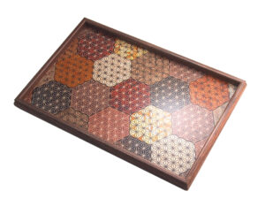 Square tray (kikkou pattern) – Karakuri Museum